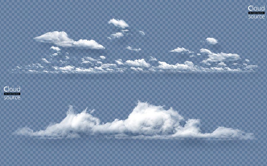 40组高清带通道白云云朵合成PSD透明元素 - NicePSD 优质设计素材下载站