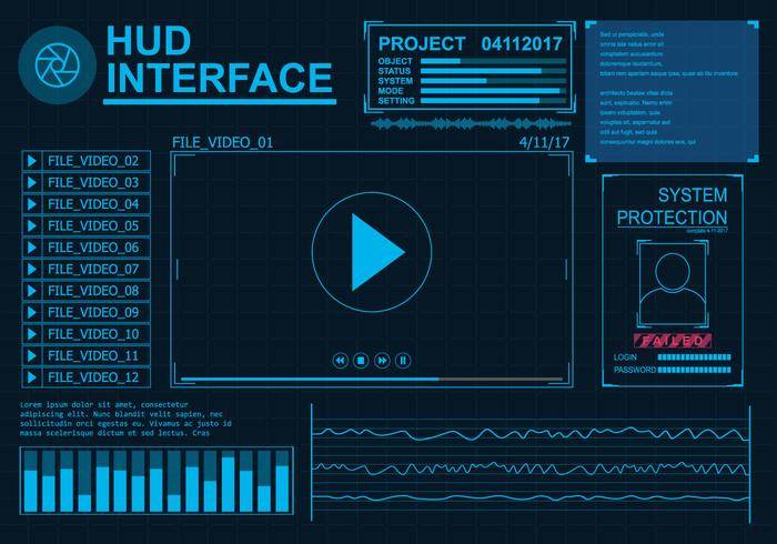 Hud界面矢量包 - NicePSD 优质设计素材下载站