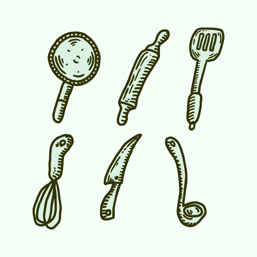 在凹印样式设置的厨房 - NicePSD 优质设计素材下载站