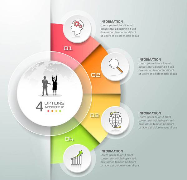 多彩ppt演示图表 - NicePSD 优质设计素材下载站