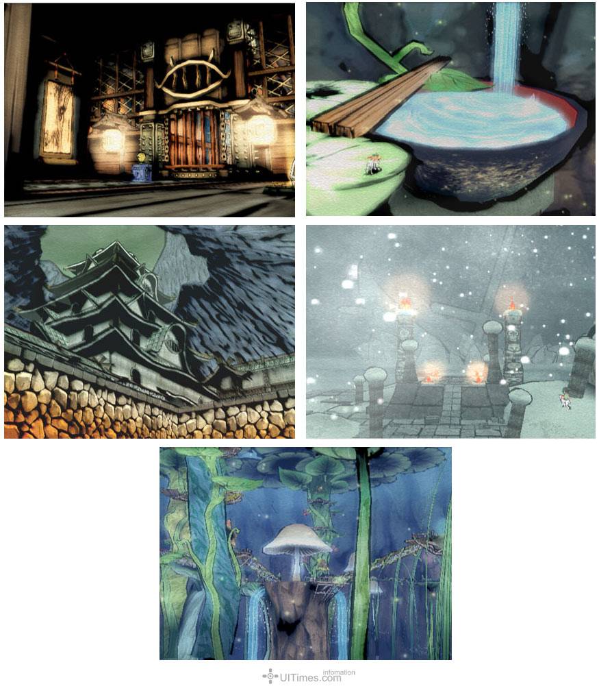 水墨化的游戏画面--Okami - NicePSD 优质设计素材下载站