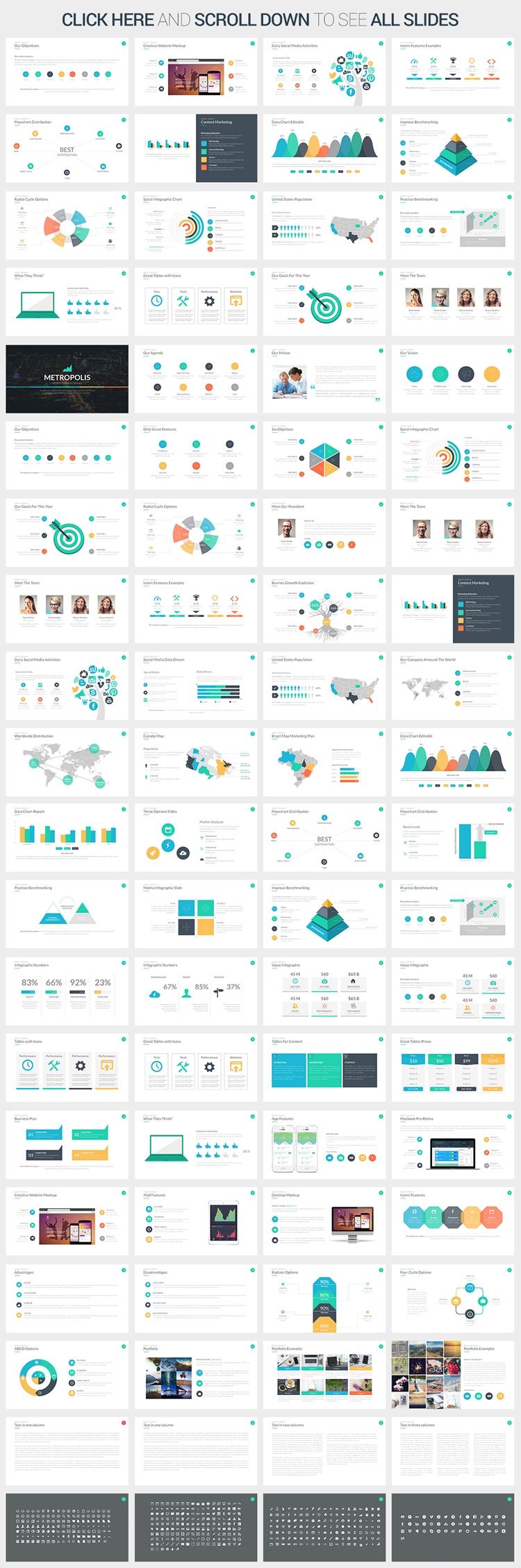 10套国外精品PPT幻灯片素材合集（包含上百个图标，多种配色方案）打包下载 - NicePSD 优质设计素材下载站