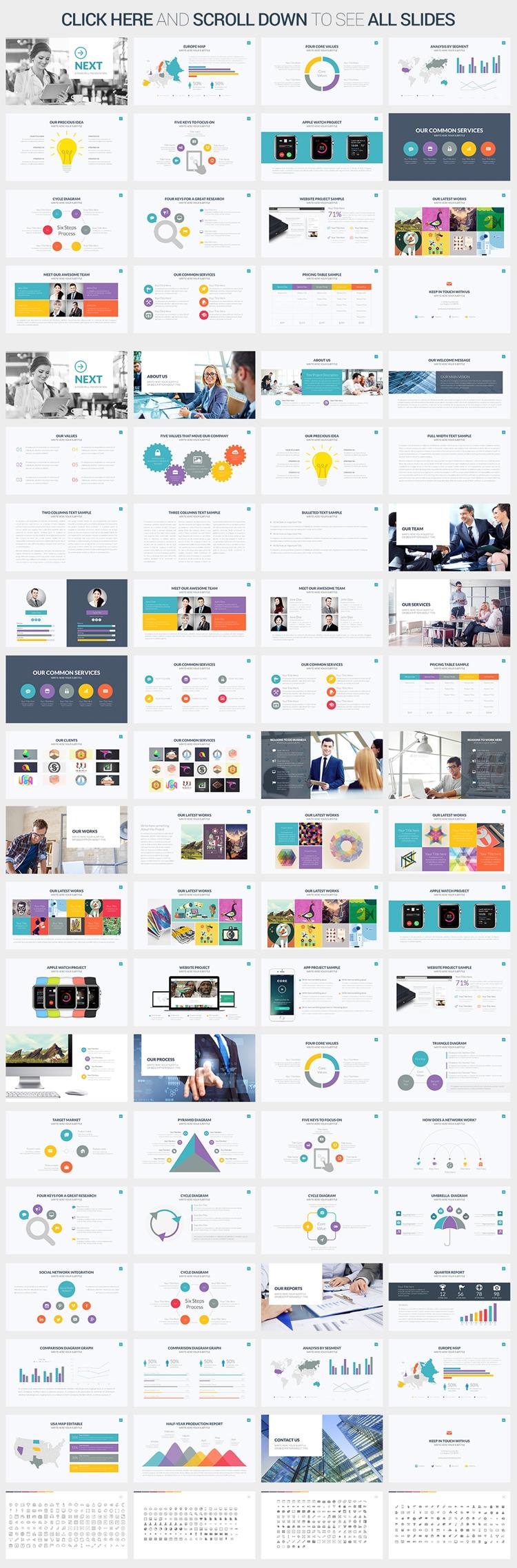 10套国外精品PPT幻灯片素材合集（包含上百个图标，多种配色方案）打包下载 - NicePSD 优质设计素材下载站