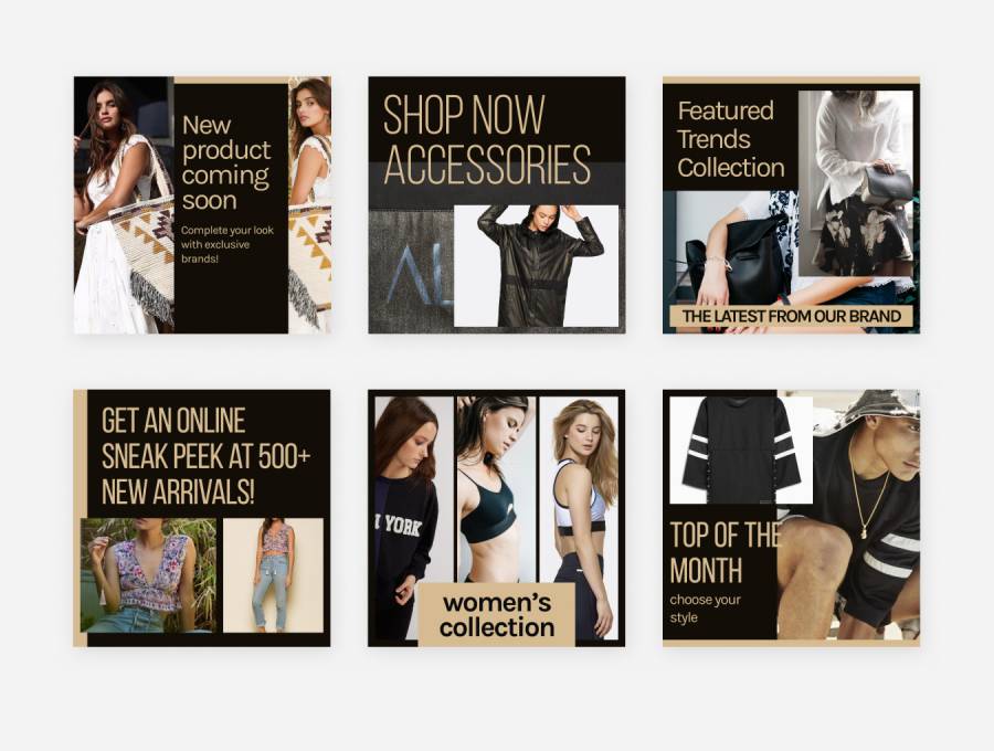 30为营销人员，博主，网页设计师，时尚和零售品牌预设的设计.Instagram Posts Pack - NicePSD 优质设计素材下载站