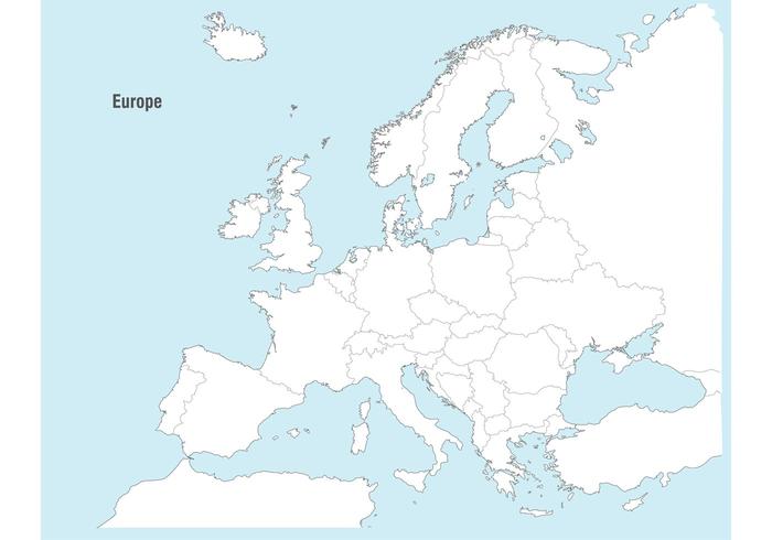 欧洲矢量地图 - NicePSD 优质设计素材下载站
