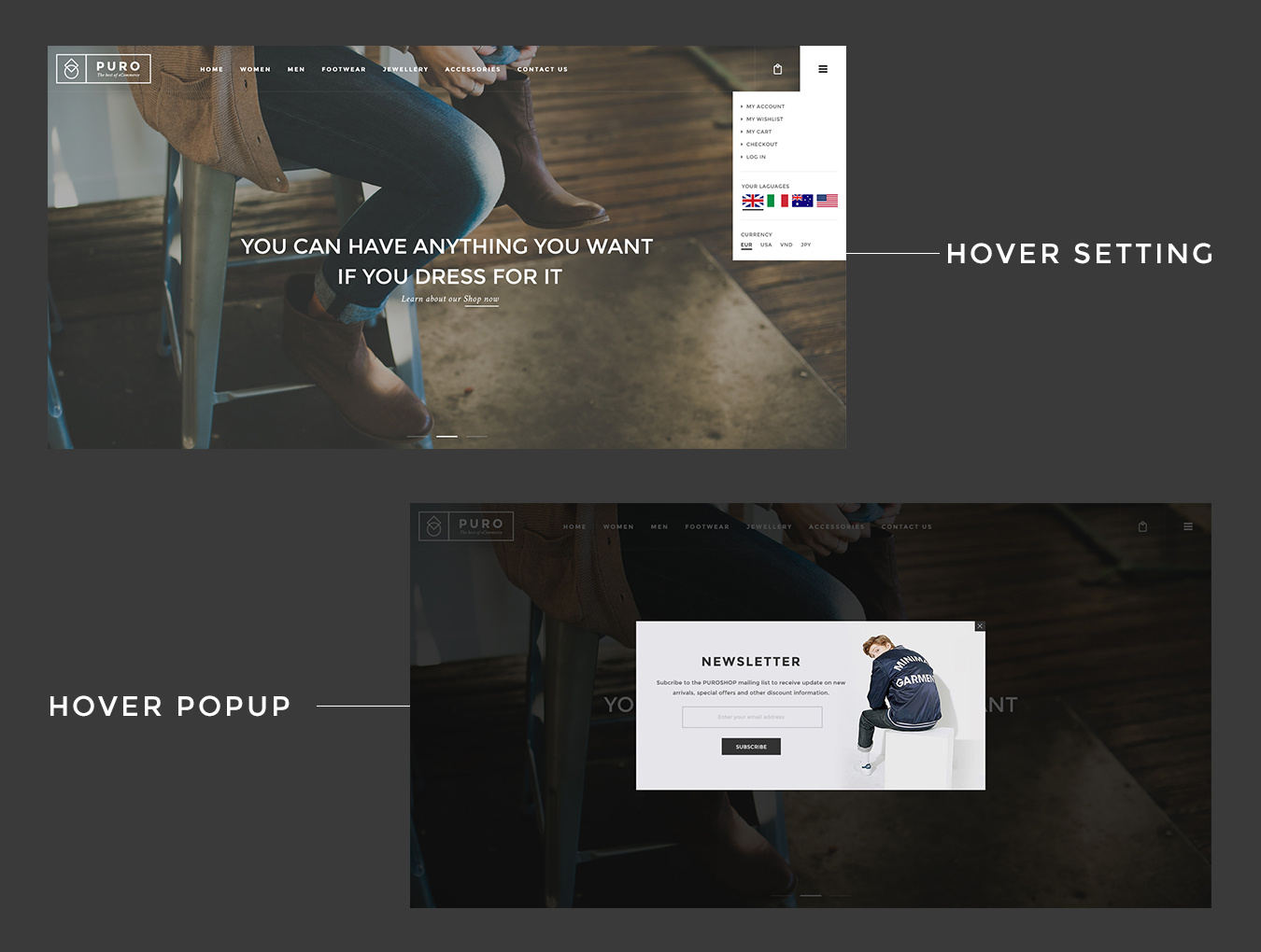 16 PSD电子商务网站主题，Puro电子商务PSD - NicePSD 优质设计素材下载站