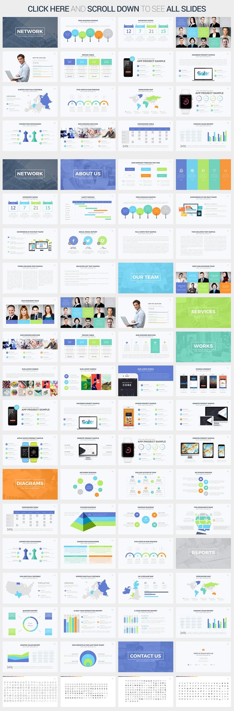 10套国外精品PPT幻灯片素材合集（包含上百个图标，多种配色方案）打包下载 - NicePSD 优质设计素材下载站