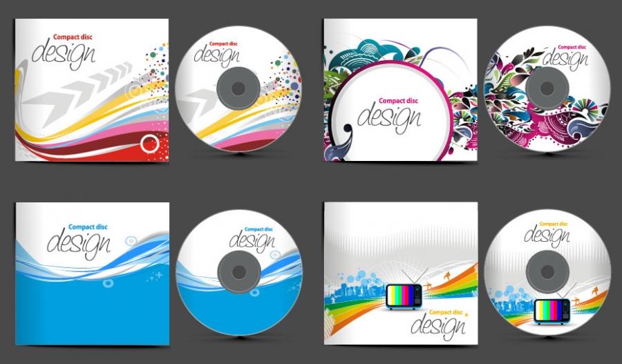 4款CD包装—矢量素材 - NicePSD 优质设计素材下载站