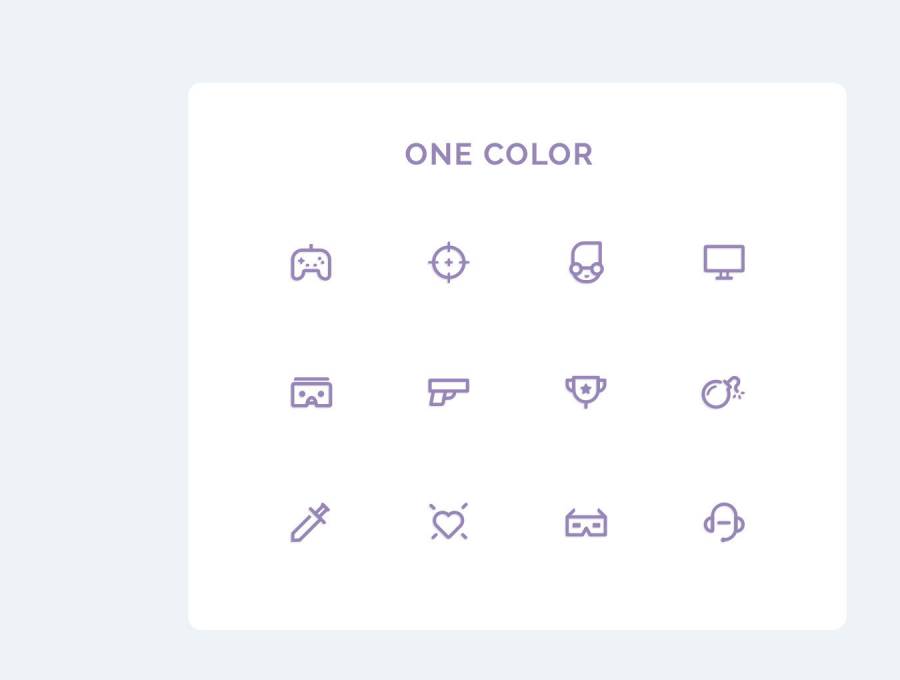 12个玩家和极客图标完美的网站和应用程序。，ICON游戏玩家图标 - NicePSD 优质设计素材下载站