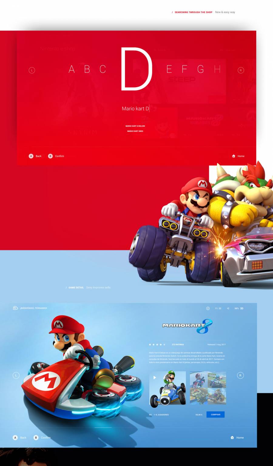 任天堂Nintendo Switch Interface UI设计 - NicePSD 优质设计素材下载站