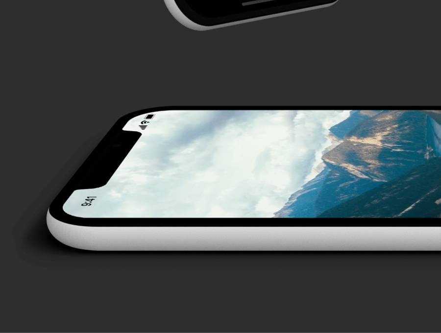 4K最小iPhone X Photoshop Mockups。，4k普通iPhone X样机 - NicePSD 优质设计素材下载站