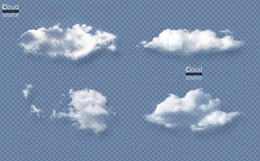 40组高清带通道白云云朵合成PSD透明元素 - NicePSD 优质设计素材下载站
