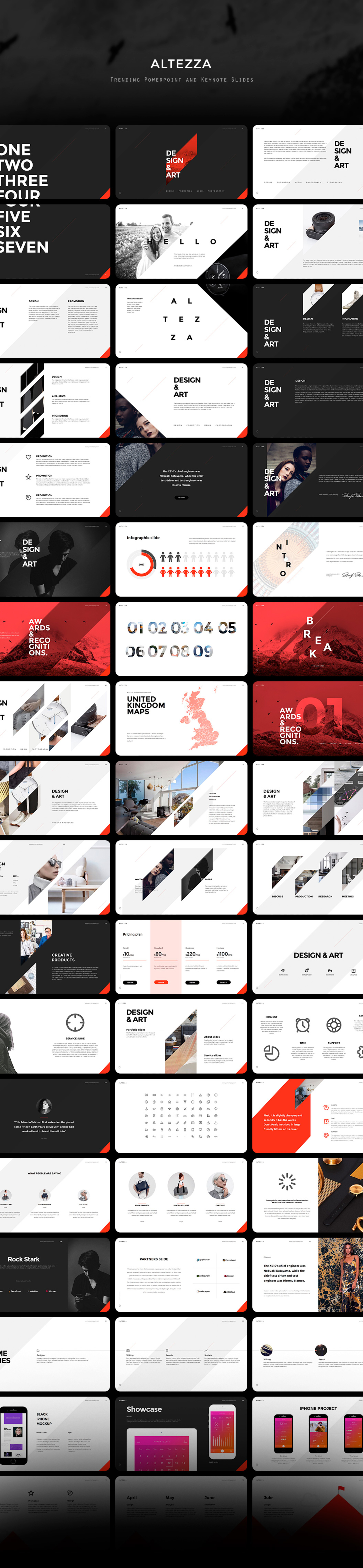 趋势Powerpoint和Keynote幻灯片，ALTEZZA演示模板 - NicePSD 优质设计素材下载站