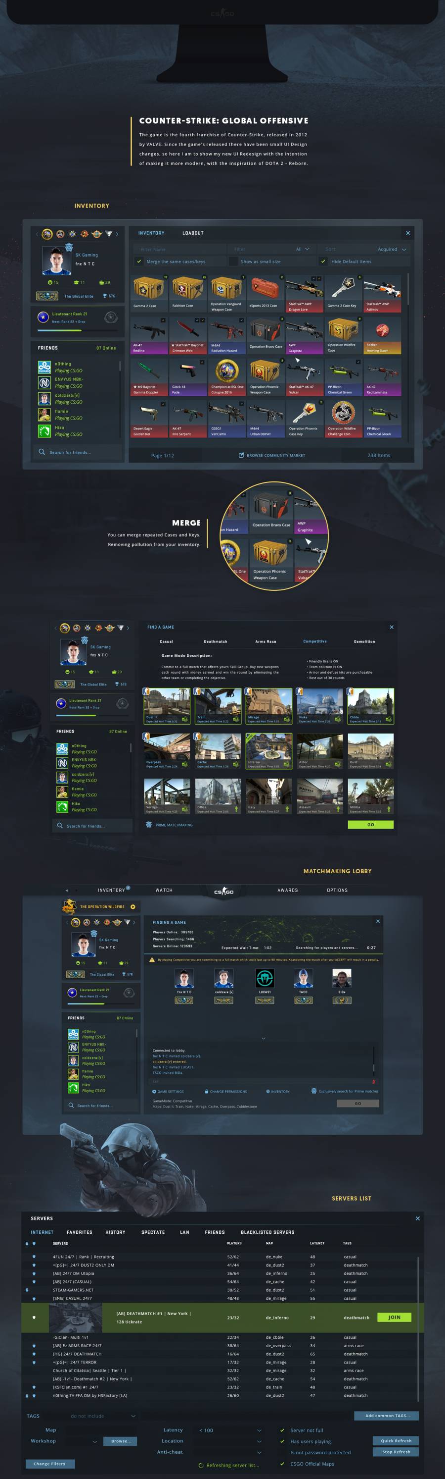 CS:GO游戏UI设计 - NicePSD 优质设计素材下载站