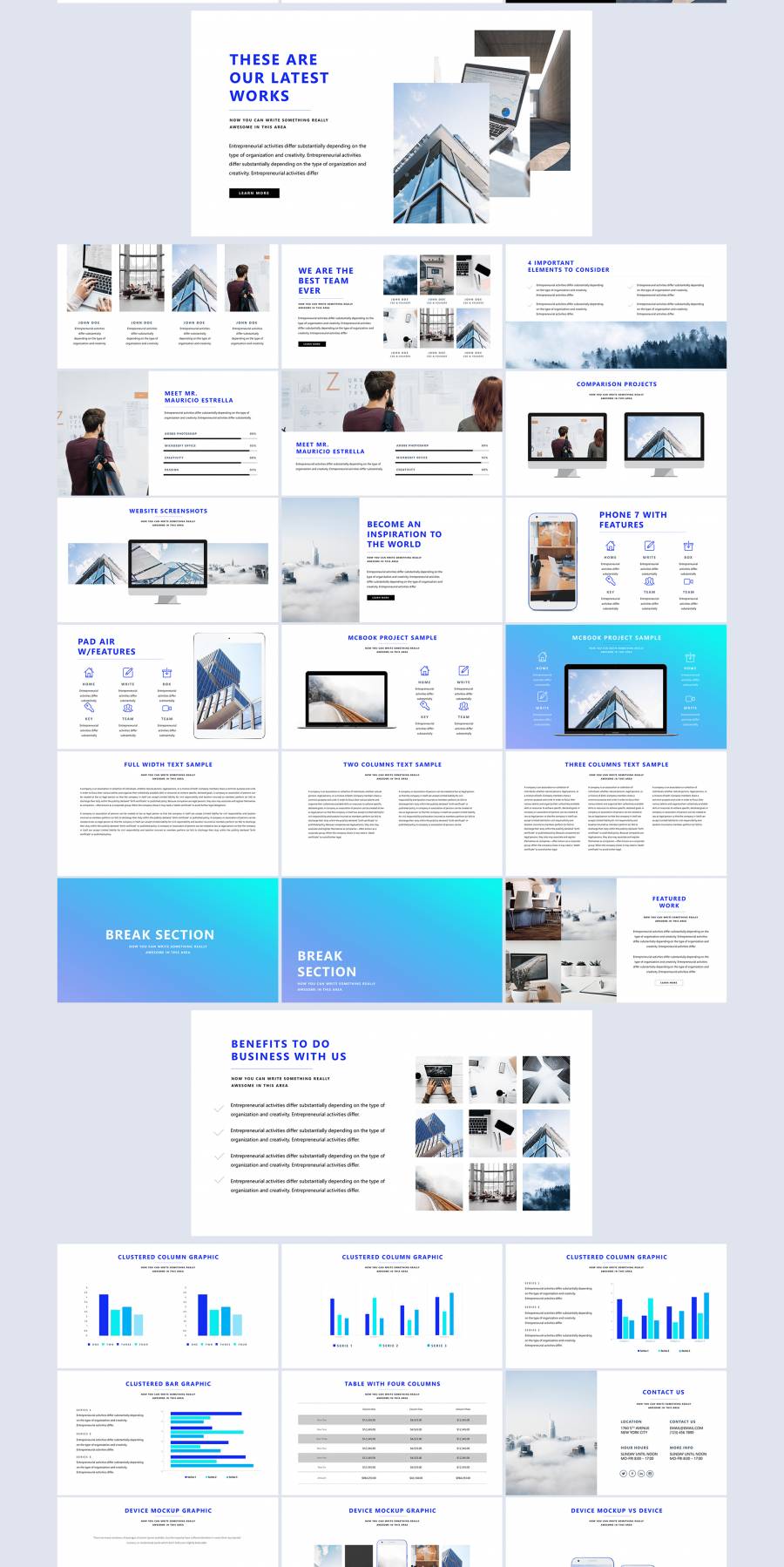 98页独特的PPT模板下载简约的设计和强大的功能 - NicePSD 优质设计素材下载站