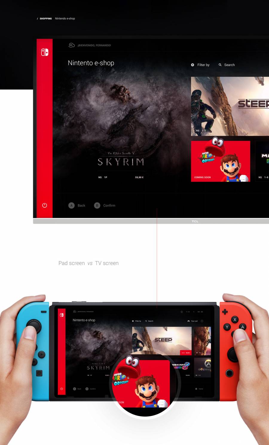 任天堂Nintendo Switch Interface UI设计 - NicePSD 优质设计素材下载站