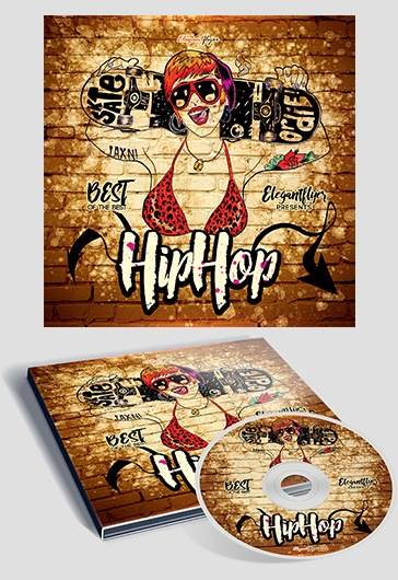 嘻哈 - 优质CD和DVD封面PSD模板 - NicePSD 优质设计素材下载站