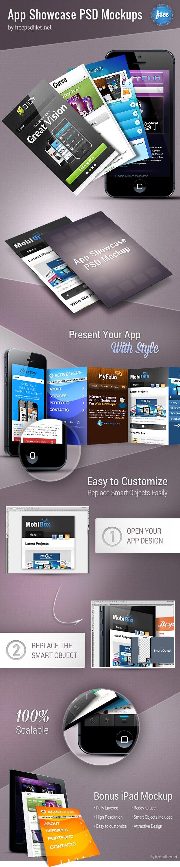 APP界面展示模板 - NicePSD 优质设计素材下载站