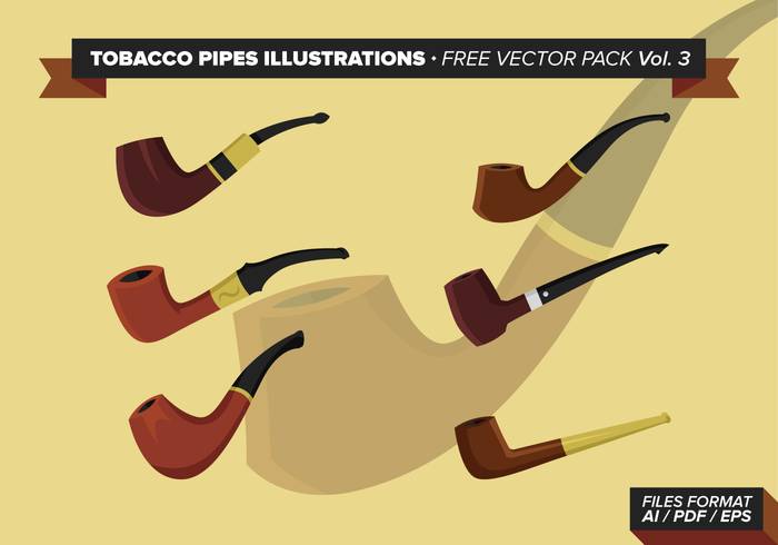 烟草管道插图免费矢量包Vol。 3 - NicePSD 优质设计素材下载站